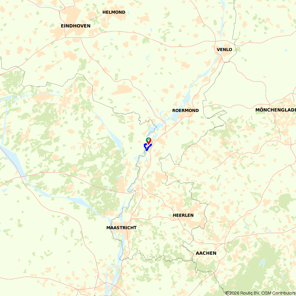 Walking along the Grensmaas - Echt-Susteren - Hiking route | Route.nl