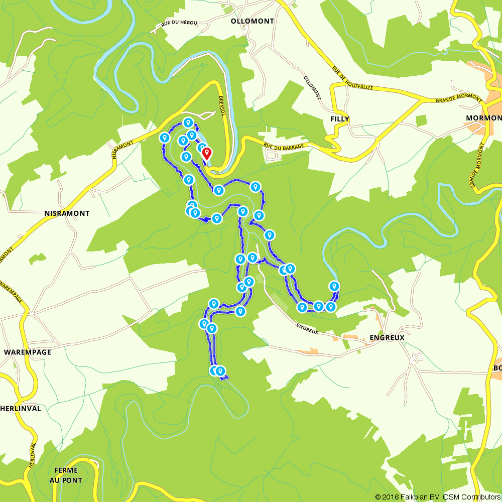 359543 WW - 1 May 2016 Walking route around the reservoir of the Ourthe2