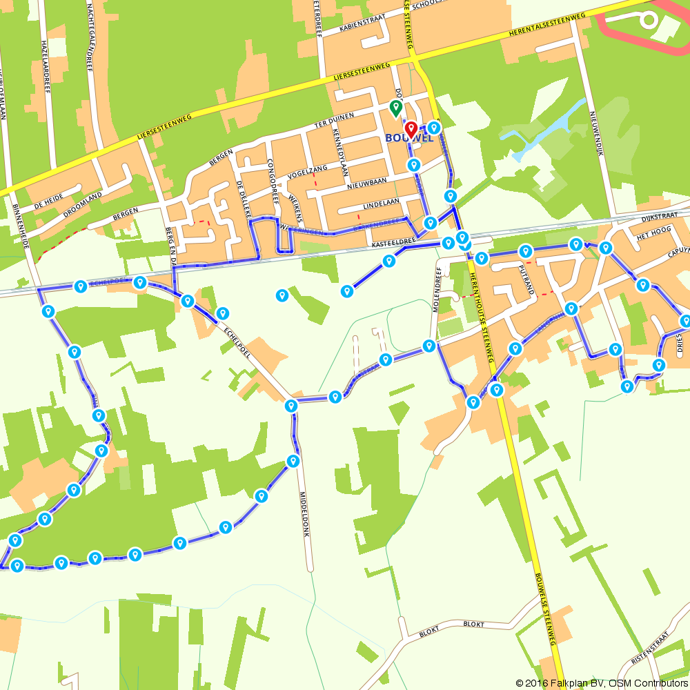 ww - Rondje Bouwel - Grobbendonk - Wandelroute | Route.nl