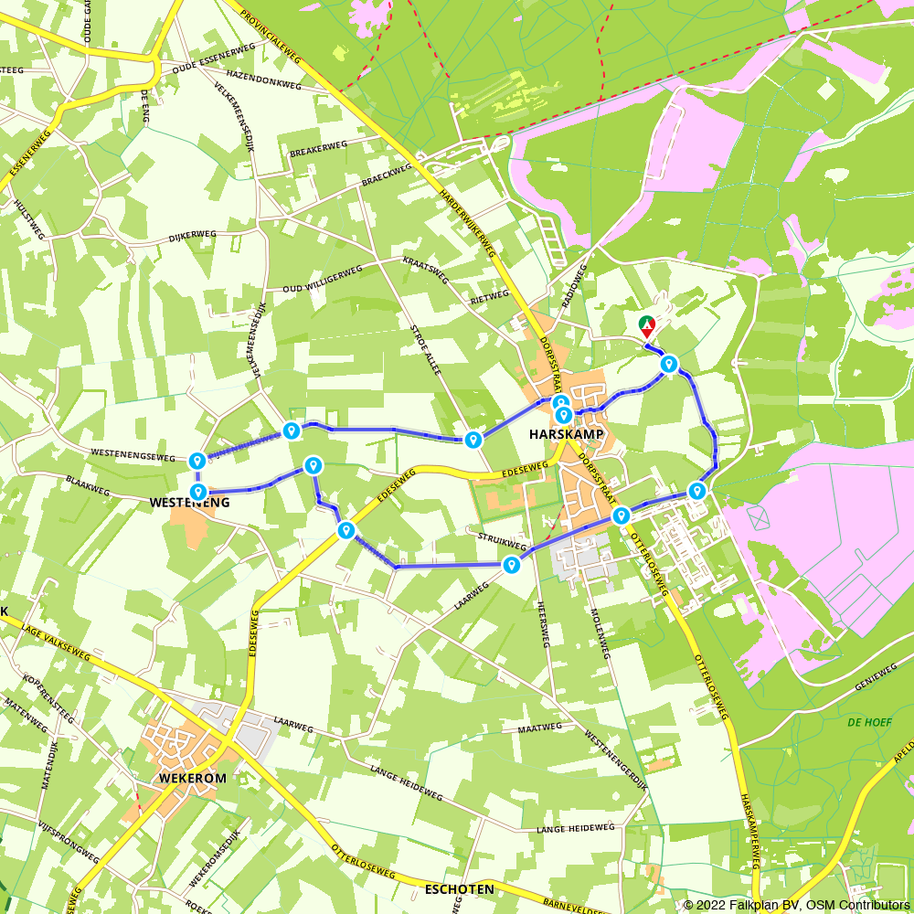 3613625 Hiking route Harskamp