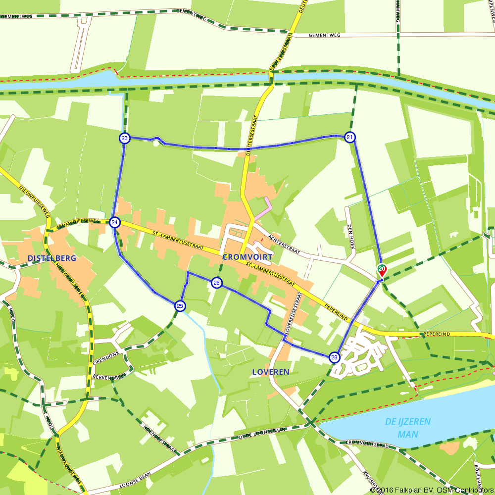 Round Cromvoirt - Vught - Hiking route | Route.nl