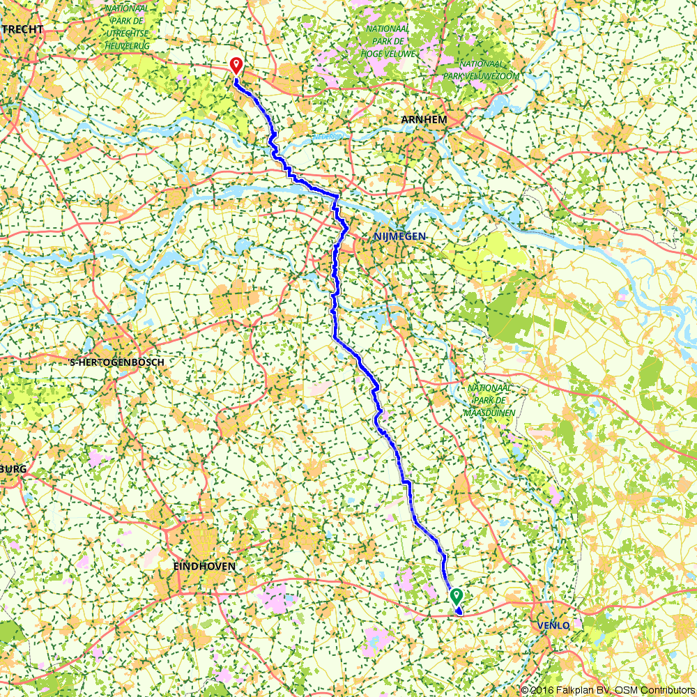 Van Sevenum naar Veenendaal - Horst aan de Maas - Fietsroute | Route.nl