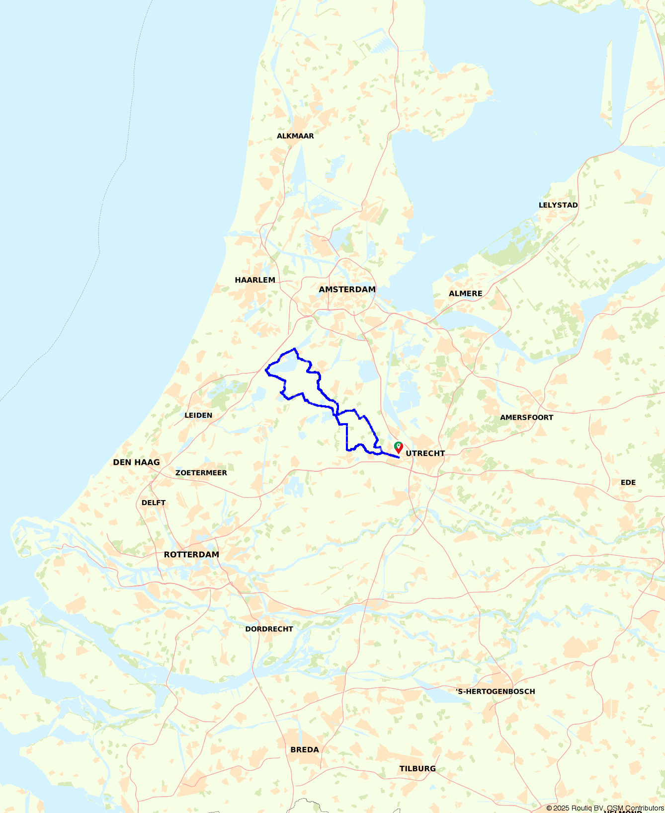 round Aalsmeer - Utrecht - Cycling route | Route.nl