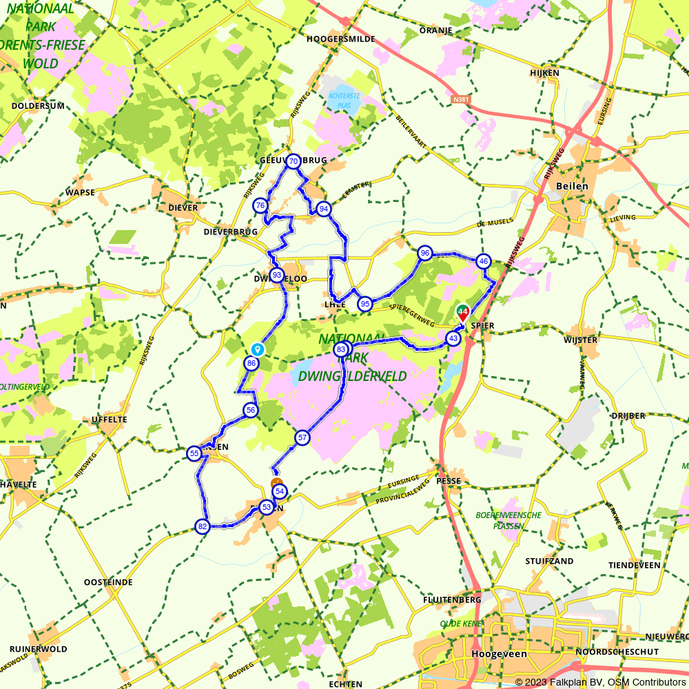 A day at Dwingelderveld National Park - Westerveld - Cycling route ...