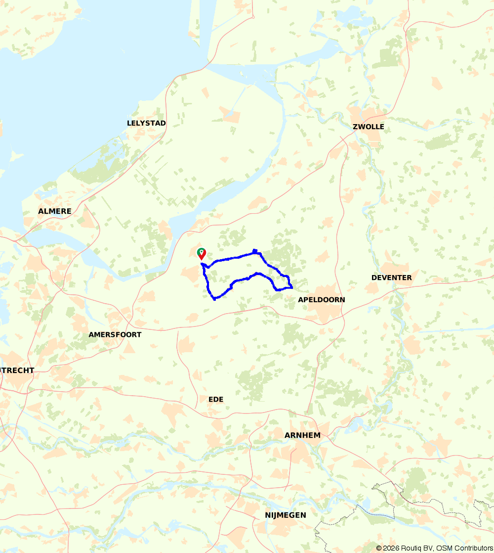 Wells Elspeet Garderen - Ermelo - Cycling route | Route.nl