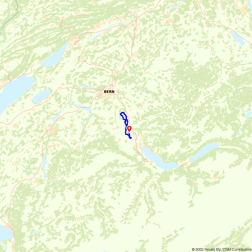 361 Belpberg Route - Uetendorf - Hiking route | Route.nl