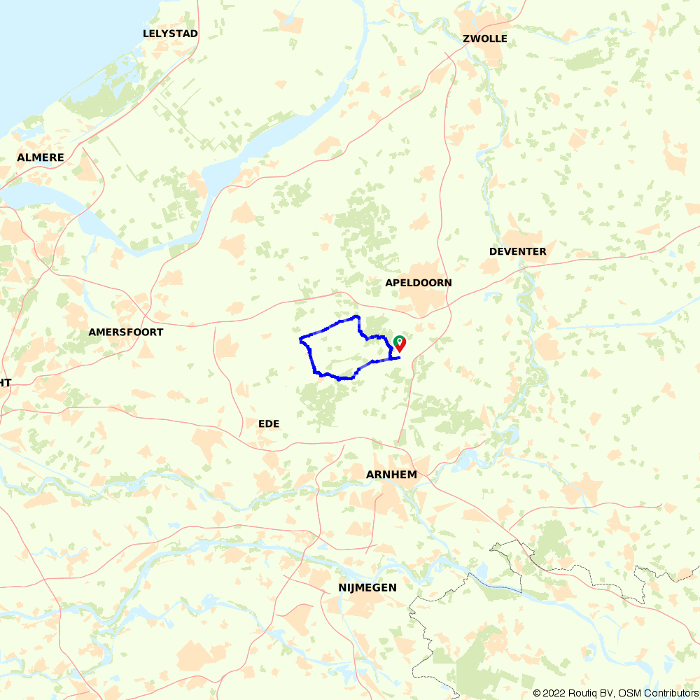 Kootwijk - Apeldoorn - Cycling route | Route.nl
