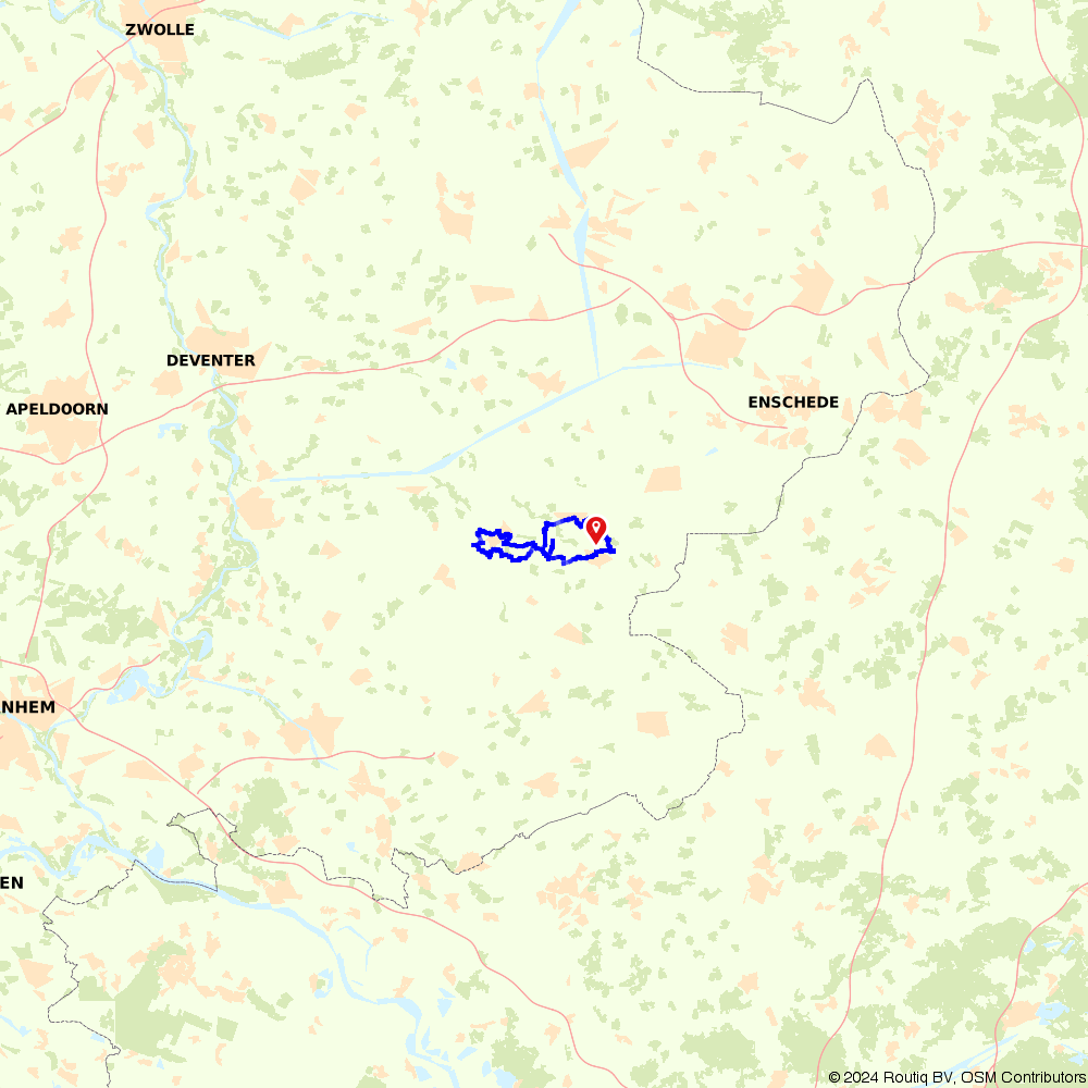 373979 Route through Eibergen Borculo 39 km