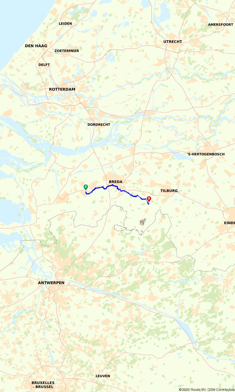Tractor pull Alphen - Rucphen - Cycling route | Route.nl