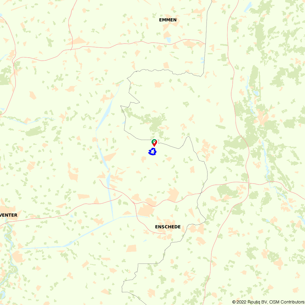 Routiq - 3758256 WNW Twente - Vasse - red route
