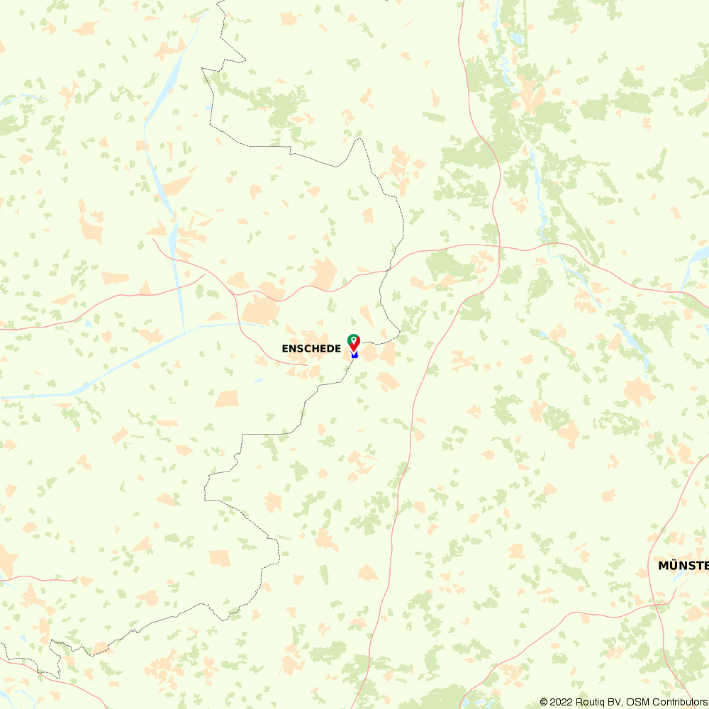 WNW Twente- Glanerbrug - Gleis - red route - Gronau - Hiking route ...