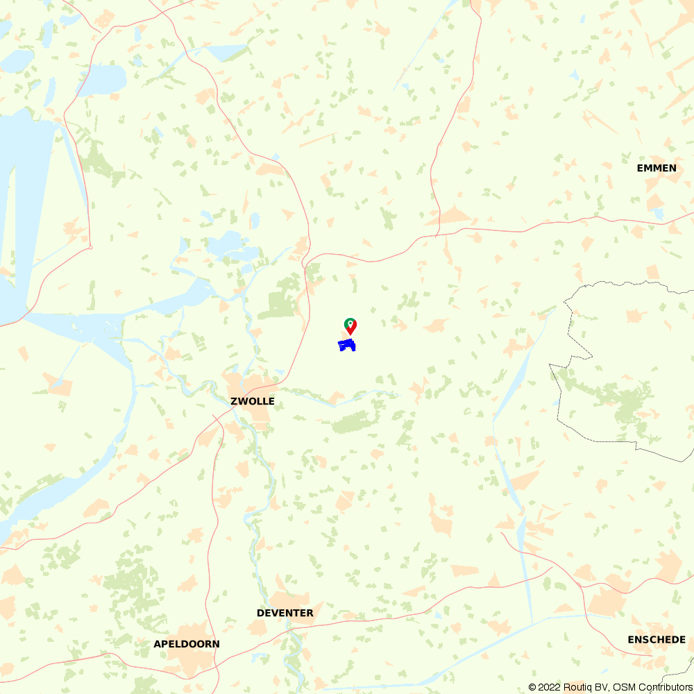 WNW Vechtdal - Nieuwleusen - red route - Dalfsen - Hiking route | Route.nl