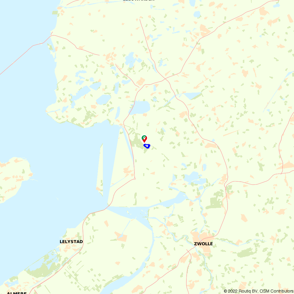 WNW WaterReijk -Kuinre - red route - Noordoostpolder - Hiking route ...