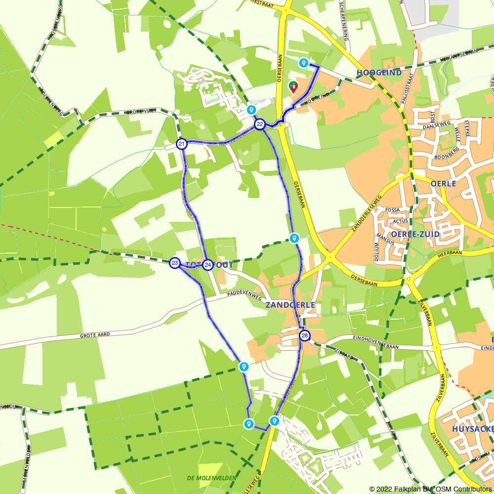 Historic Zandoerle - Veldhoven - Hiking route | Route.nl