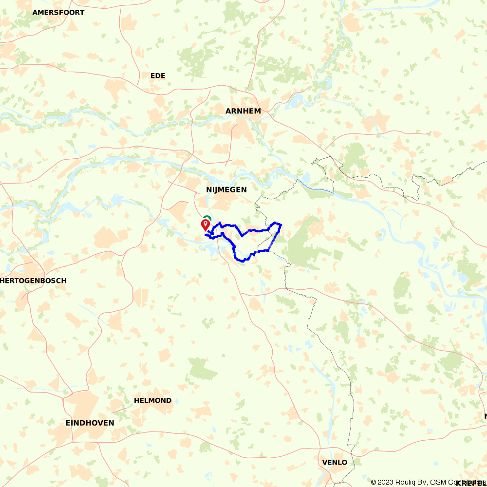 Cycling route Germany 45km - Heumen - Cycling route | Route.nl