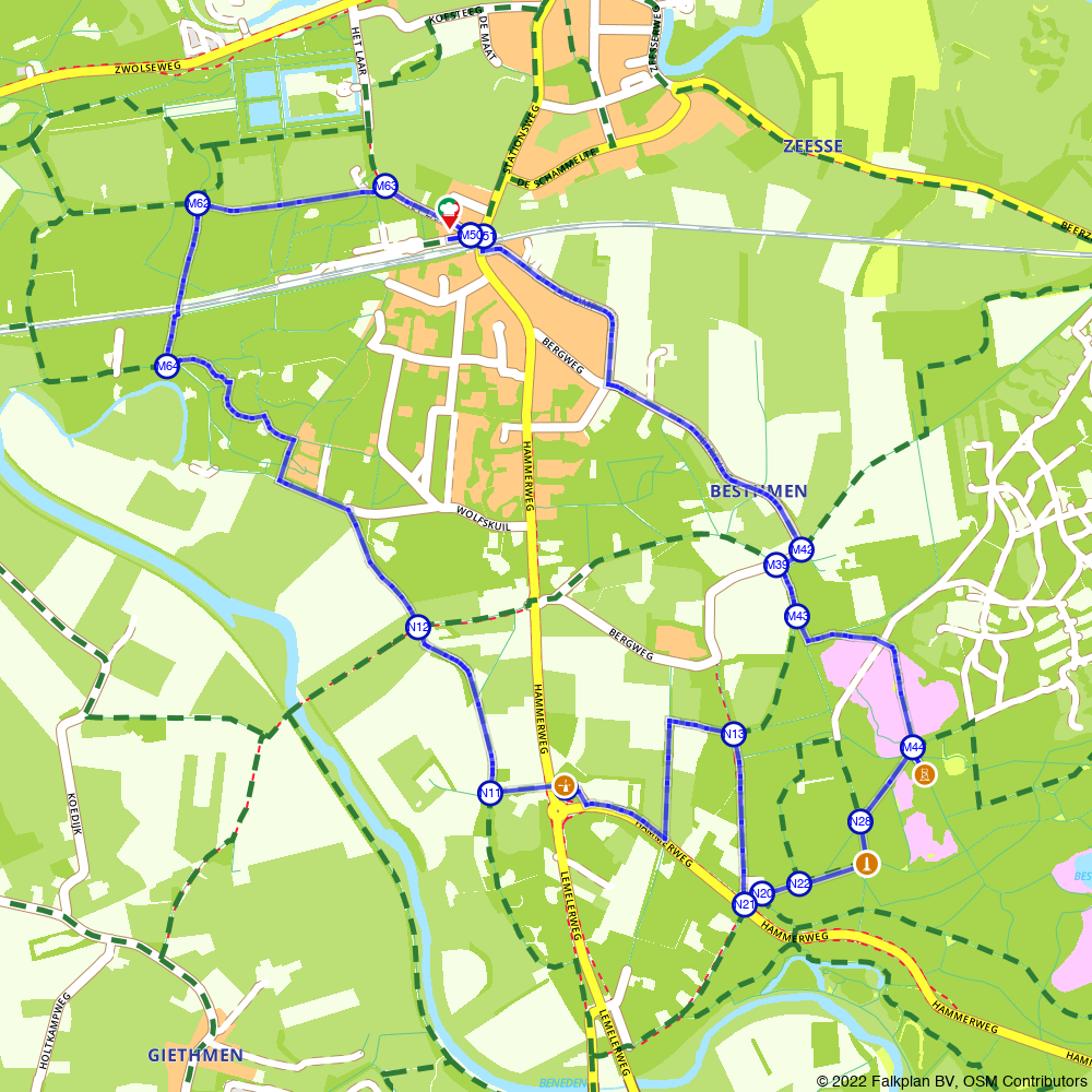 Besthmenerberg walk - Ommen - Hiking route | Route.nl