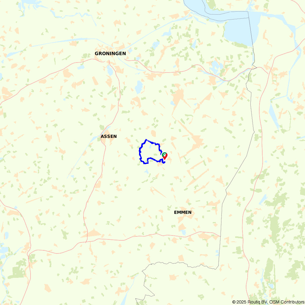 Roompot Hunzedal - North - Borger-Odoorn - Cycling route | Route.nl