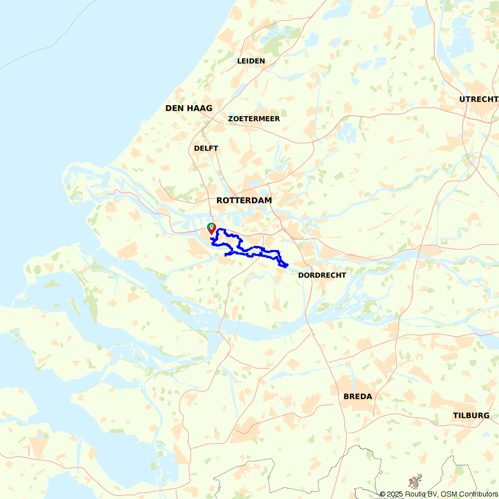 Cycling along the Oude Maas from Fietscafé de Aveling - Albrandswaard ...
