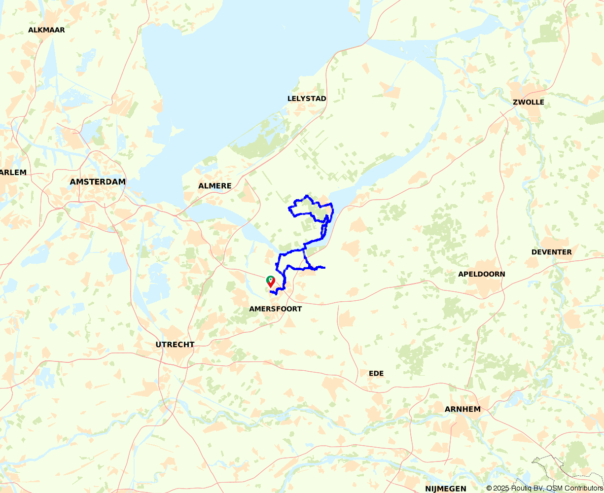 Rondje door de polders en bossen vanuit Hoogland naar Zeewolde vv ...
