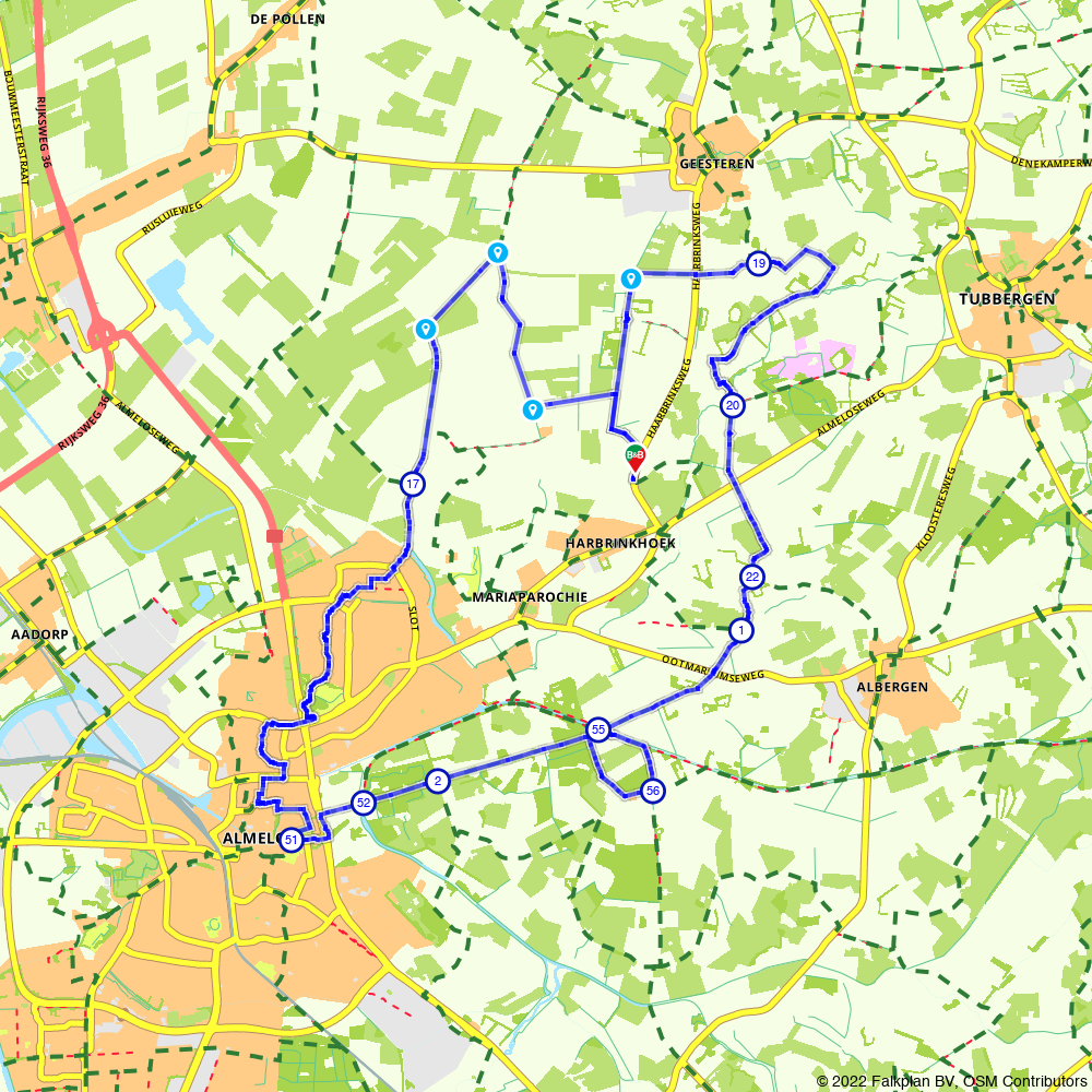 Tour of Schultenwolde and Almelo - Tubbergen - Cycling route | Route.nl