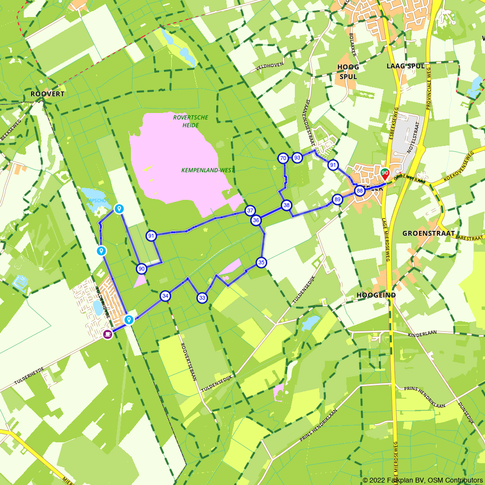 Cross-border walk 3 - Esbeek morning - Hilvarenbeek - Hiking route ...