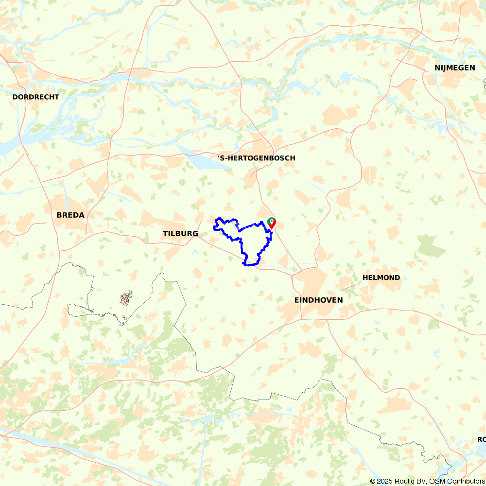 Tour of Oirschot, Oisterwijk and Boxtel - Boxtel - Cycling route | Route.nl