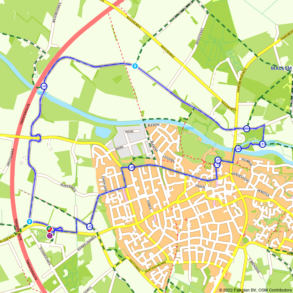 3877072 Walking route Eibergen and Berkel