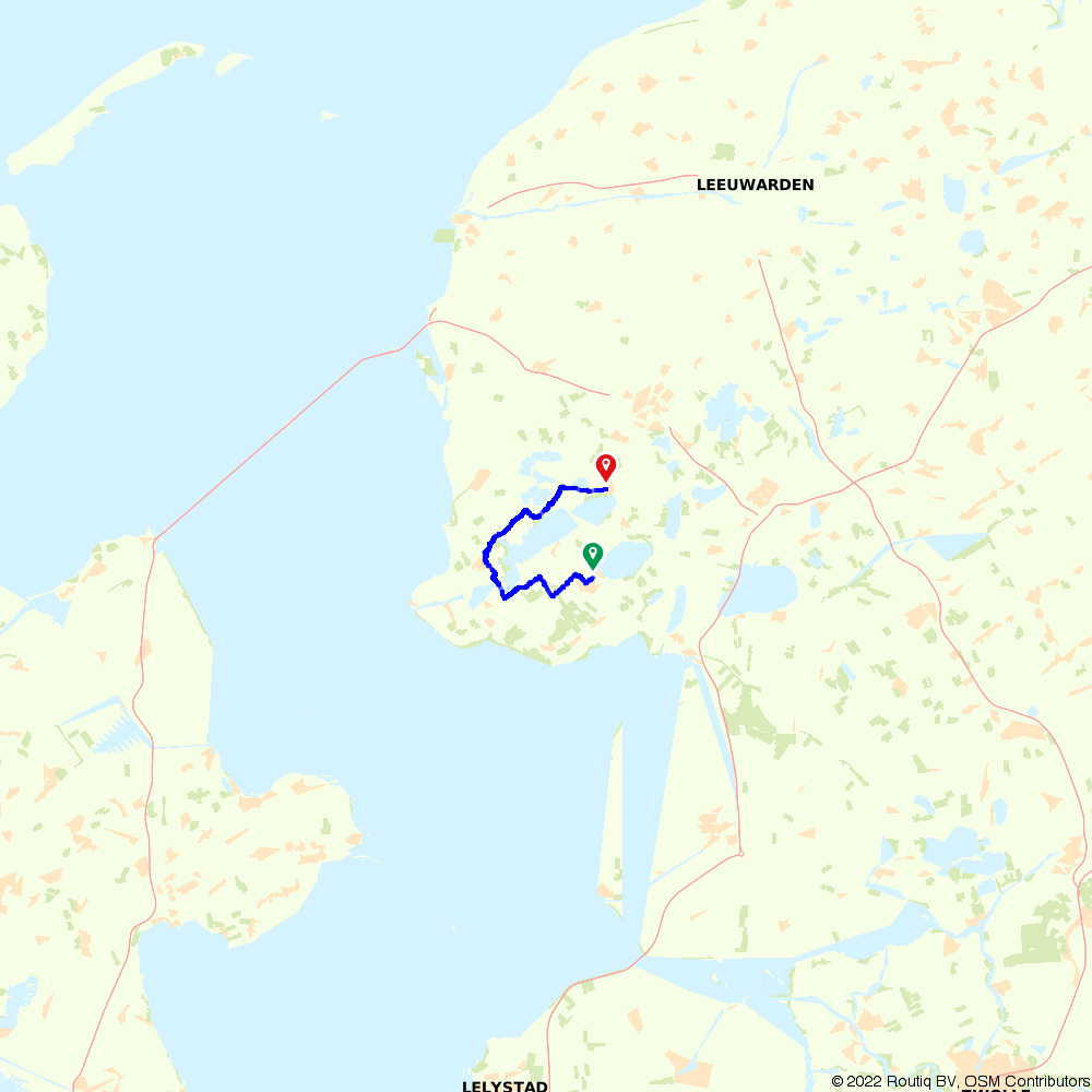Cycling route Balk - Heeg - De Fryske Marren - Cycling route | Route.nl