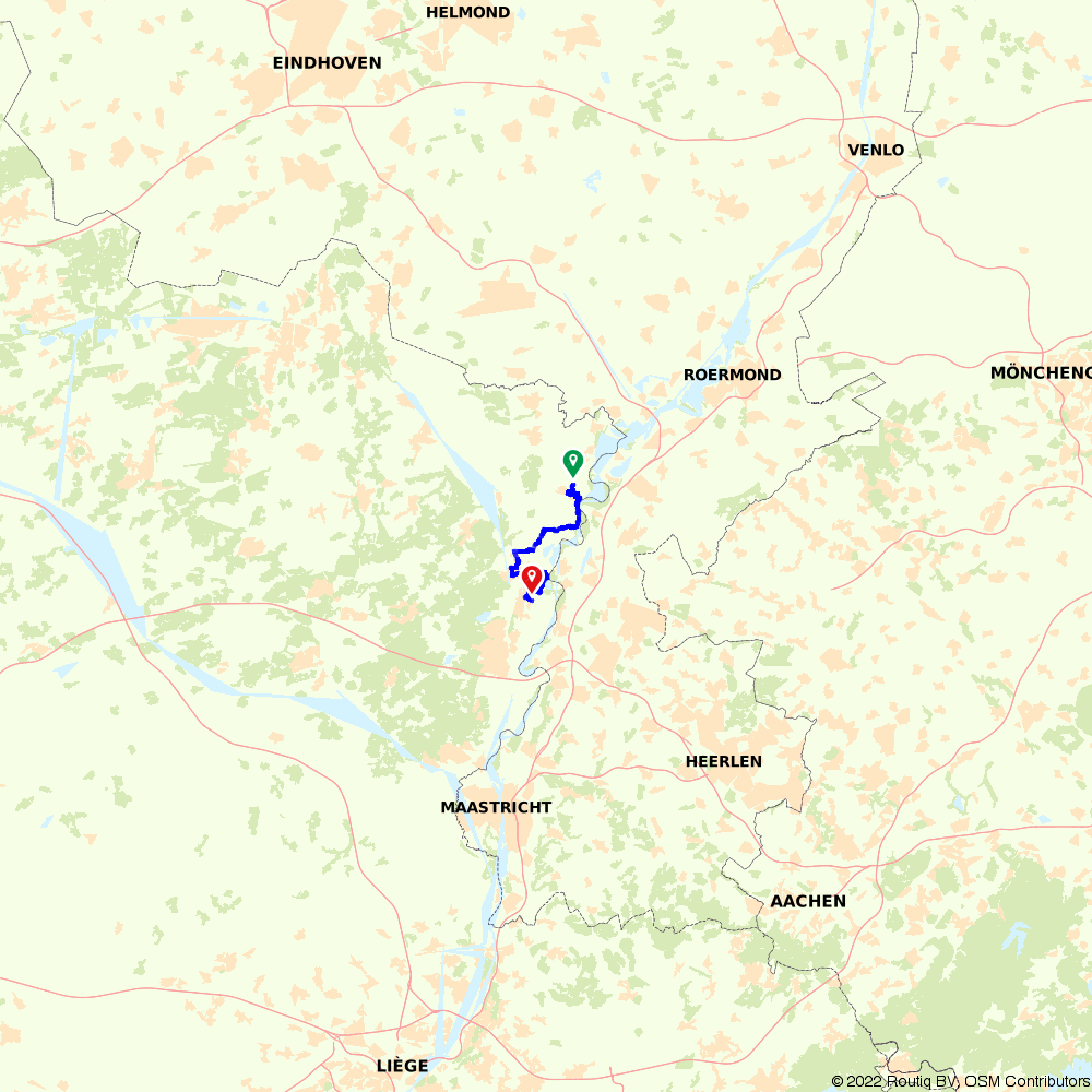 green circle tour - Maaseik - Cycling route | Route.nl