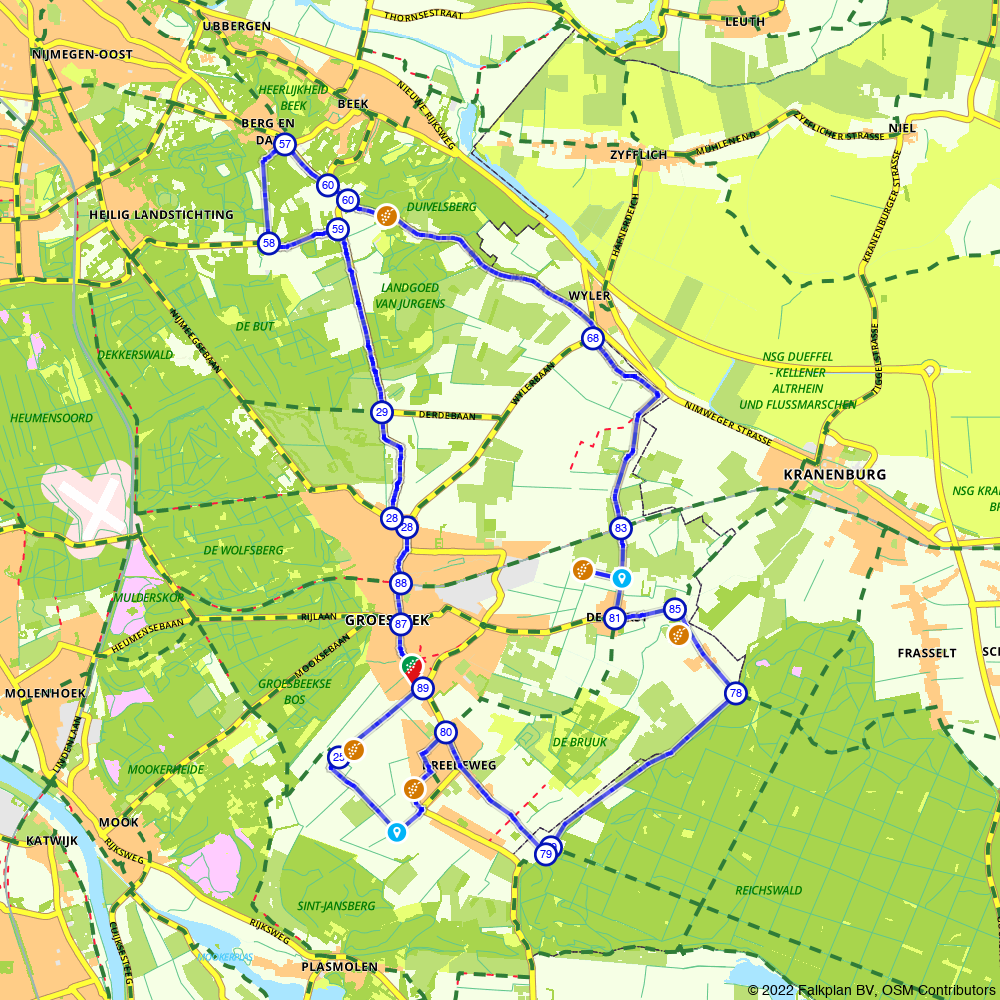 Wine bike tour Groesbeek - Berg en Dal - Cycling route | Route.nl