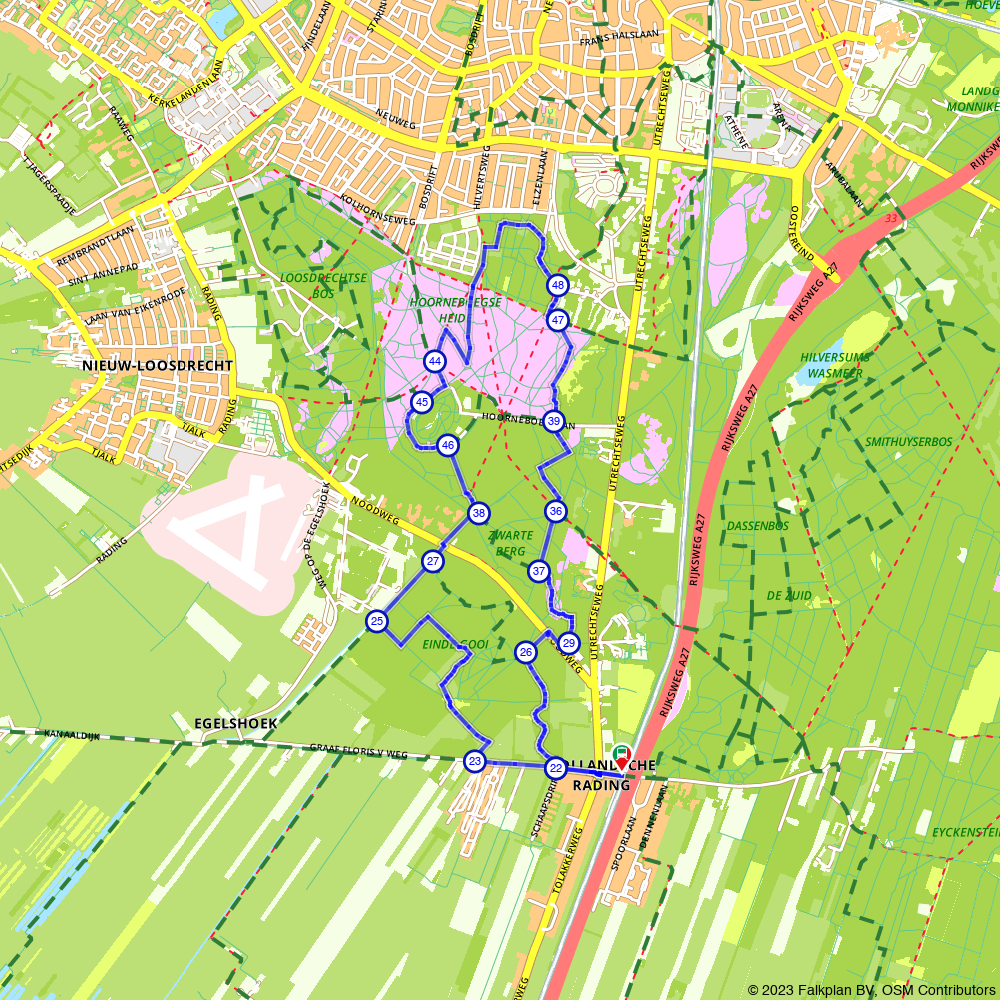 Wandelroute Hollandsche Rading - De Bilt - Wandelroute | Route.nl
