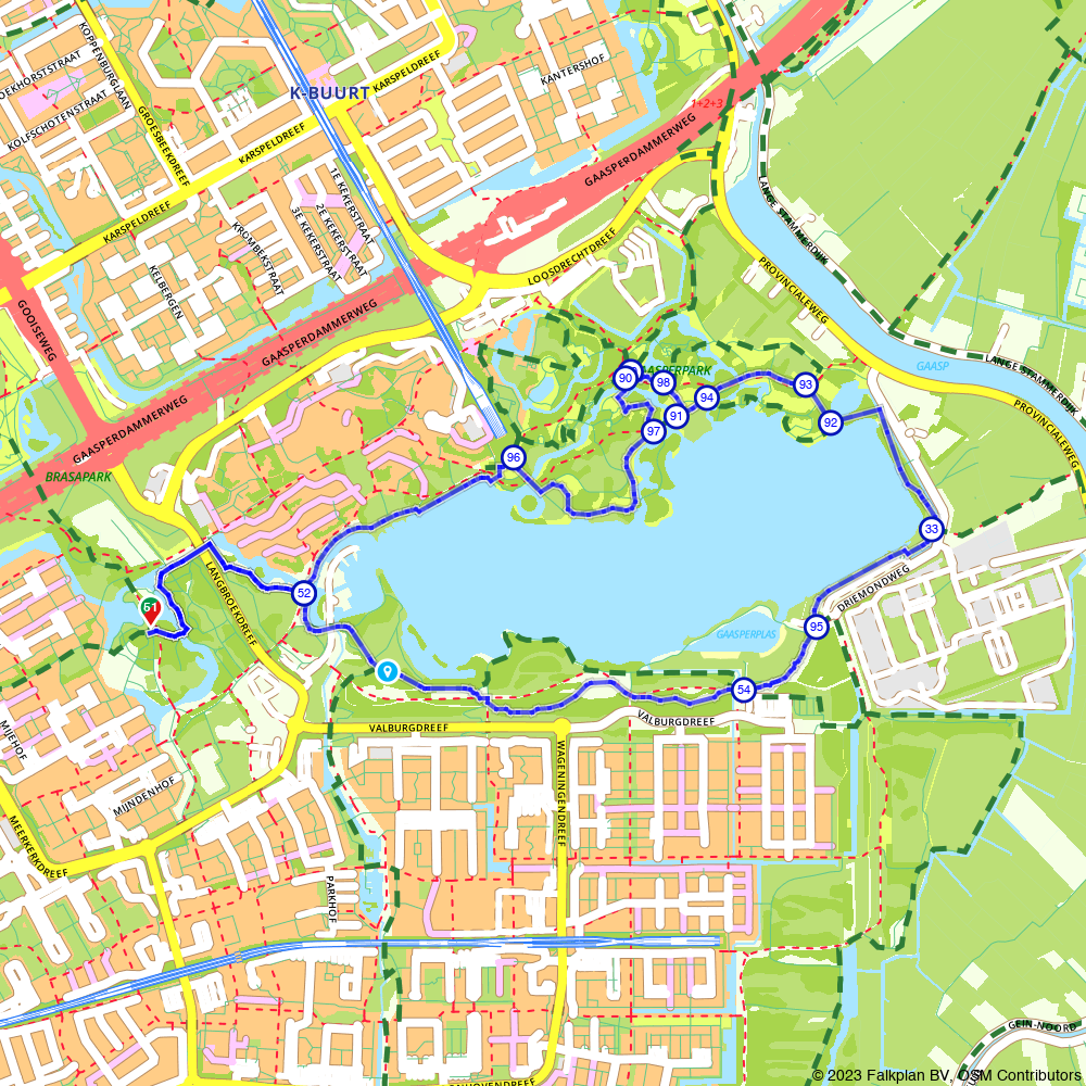Around the Gaasperplas Amsterdam walk - Amsterdam - Hiking route | Route.nl