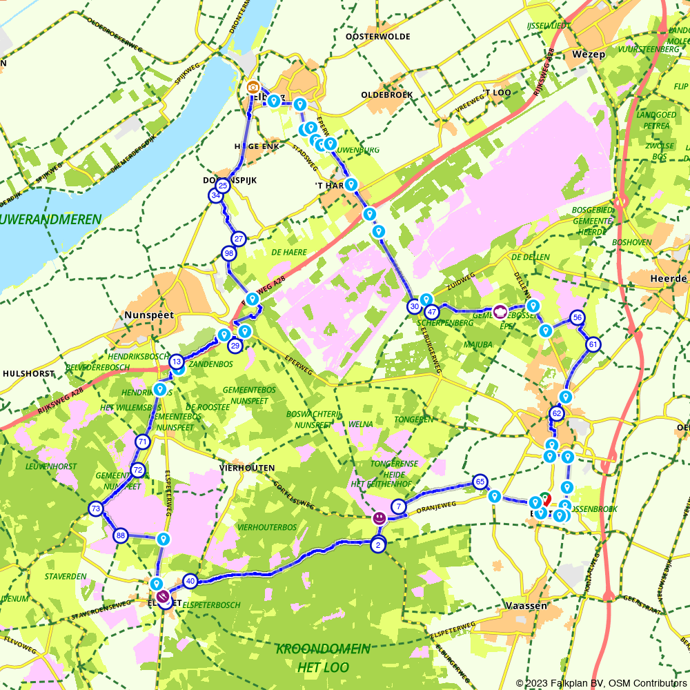 3887563 Full day route XL 1 E-chopper Gortel, Elspeet, Nunspeet, Elburg ...