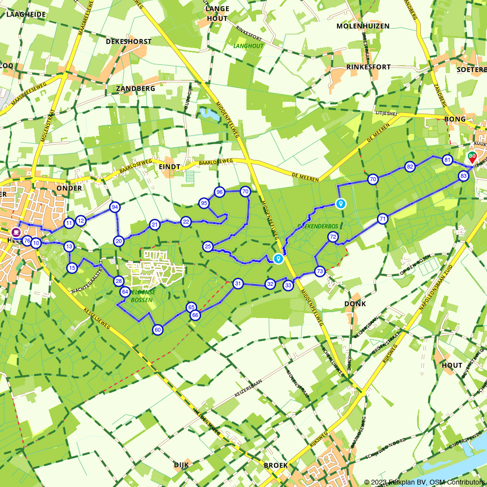 Baarlo Heroes JRGS - Peel en Maas - Hiking route | Route.nl