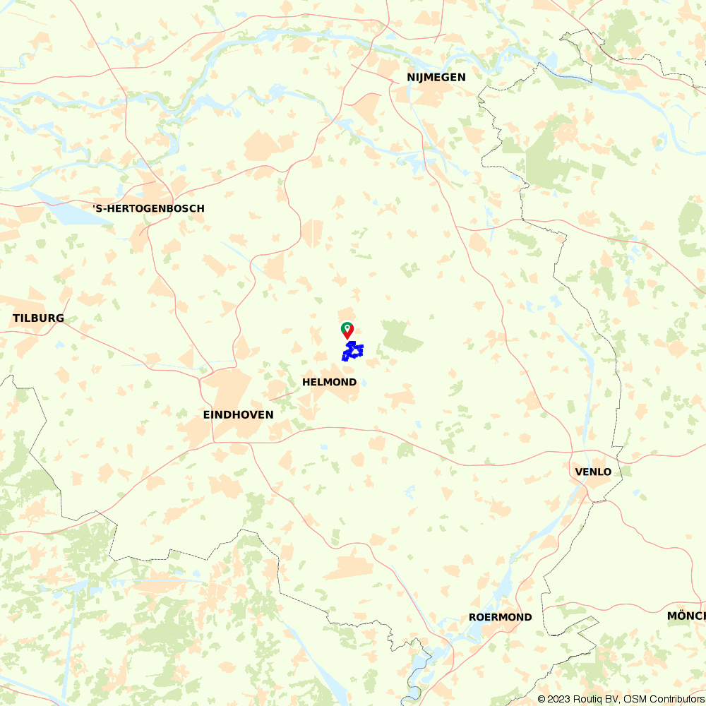 Aarle-Rixtel - Gemert-Bakel - Hiking route | Route.nl