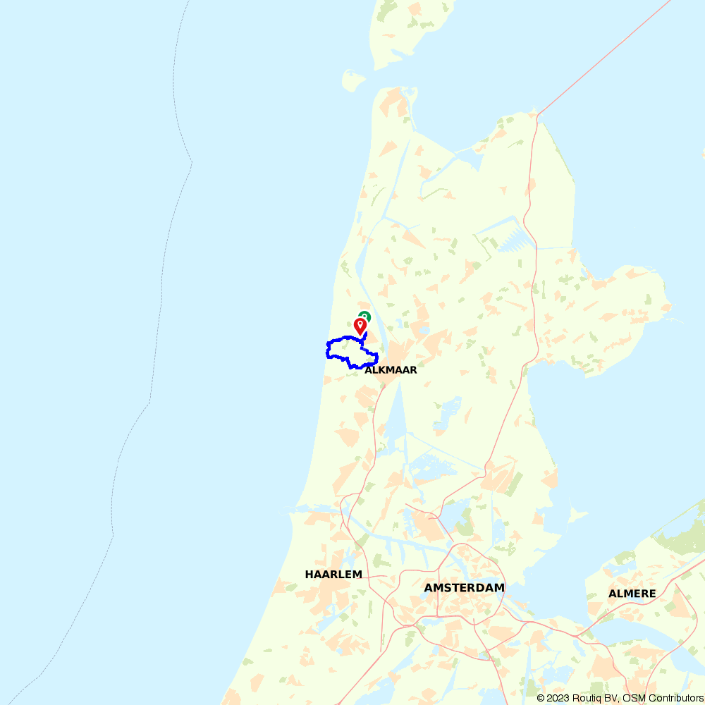 bergen - bergen aan zee - Bergen (NH) - Fietsroute | Route.nl