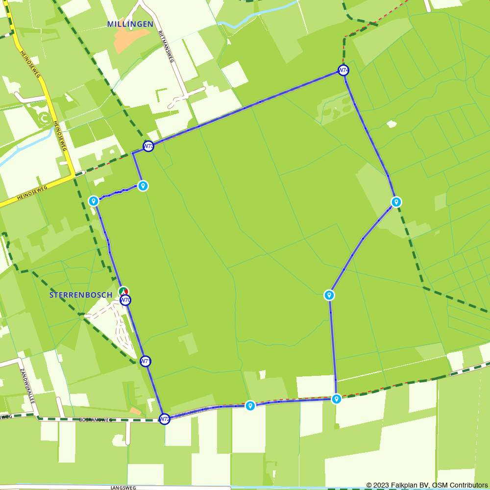 Walking route Rechterense Veld - Dalfsen - Hiking route | Route.nl