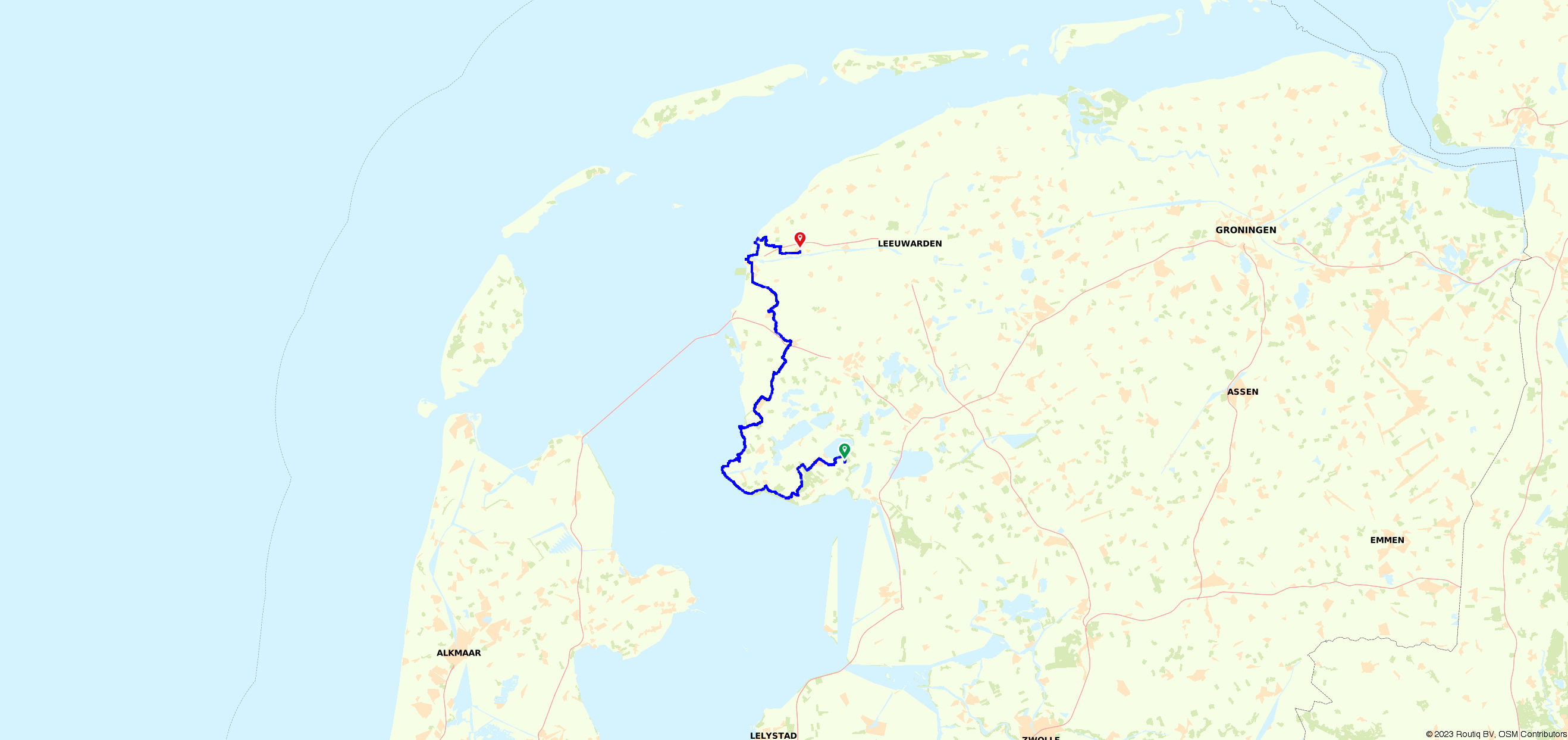 elfstedentocht ditches franeker - De Fryske Marren - Cycling route ...
