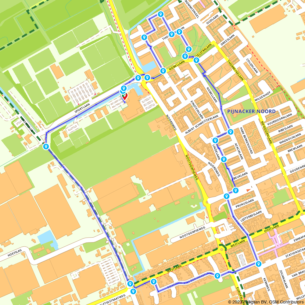 Round Rijskade and through Pijnacker-North Pijnacker - Pijnacker ...