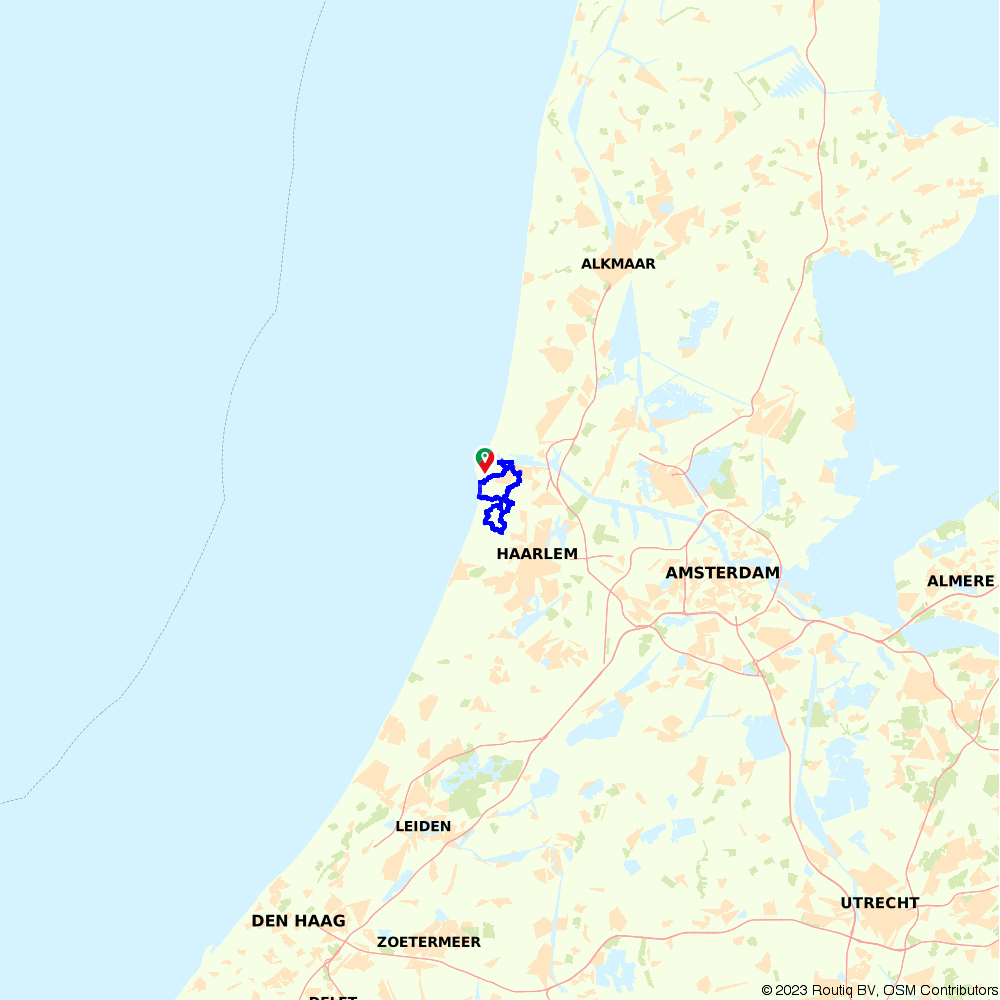 ijmuiden duin gebied - Velsen - Wandelroute | Route.nl