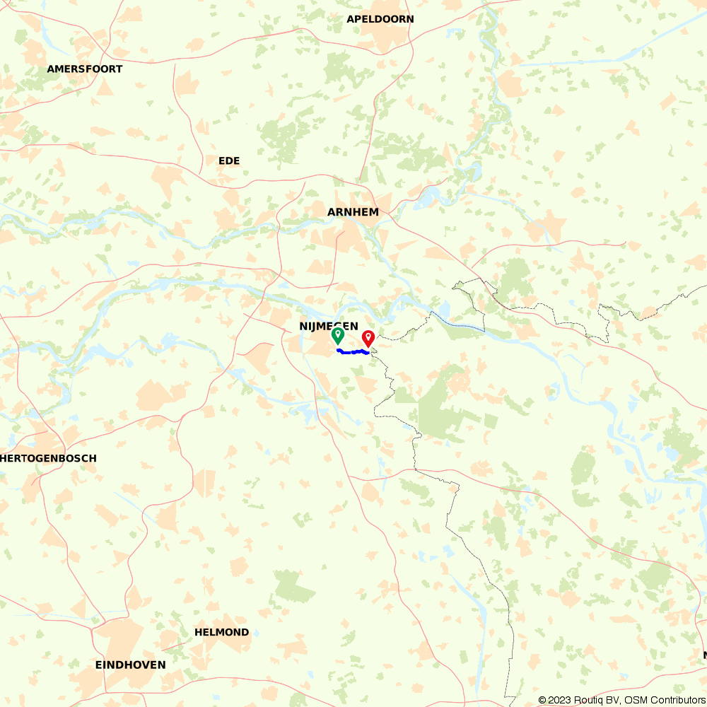 jh - Nijmegen - Hiking route | Route.nl