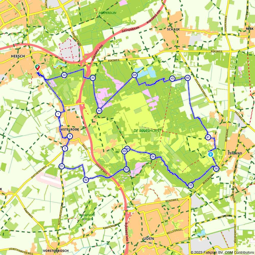 winding path - Bernheze - Cycling route | Route.nl