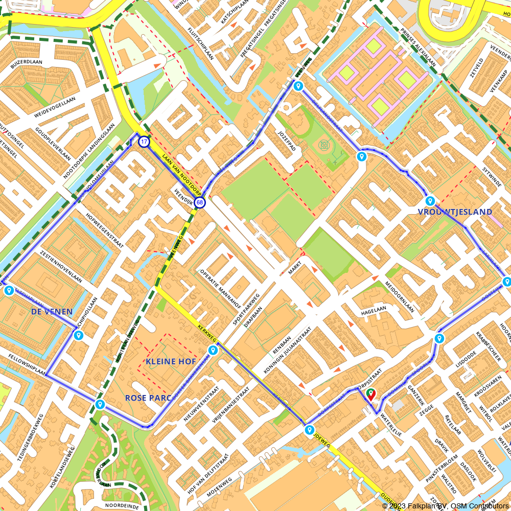 Tour around Centrum-Nootdorp - Pijnacker-Nootdorp - Hiking route | Route.nl