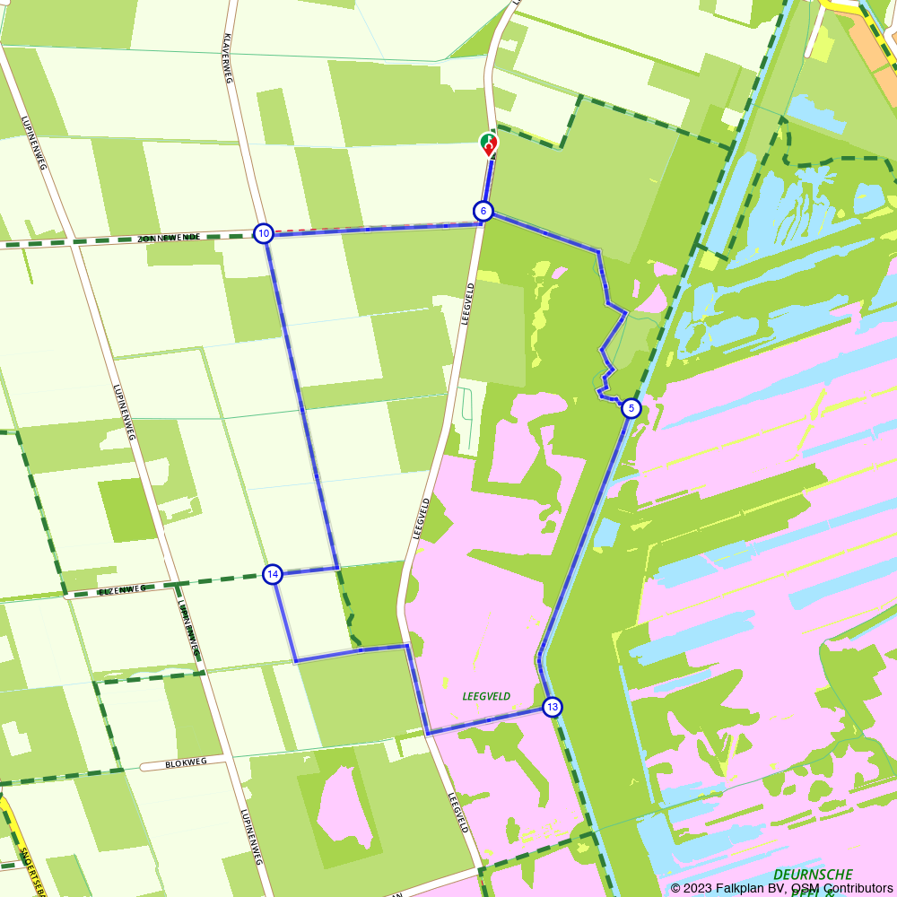Detour to Nature Gate de Peel - Deurne - Hiking route | Route.nl
