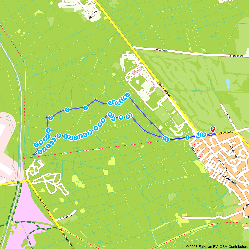WiliLoc - Groesbeek: The Kraaiendal - Berg en Dal - Hiking route | Route.nl