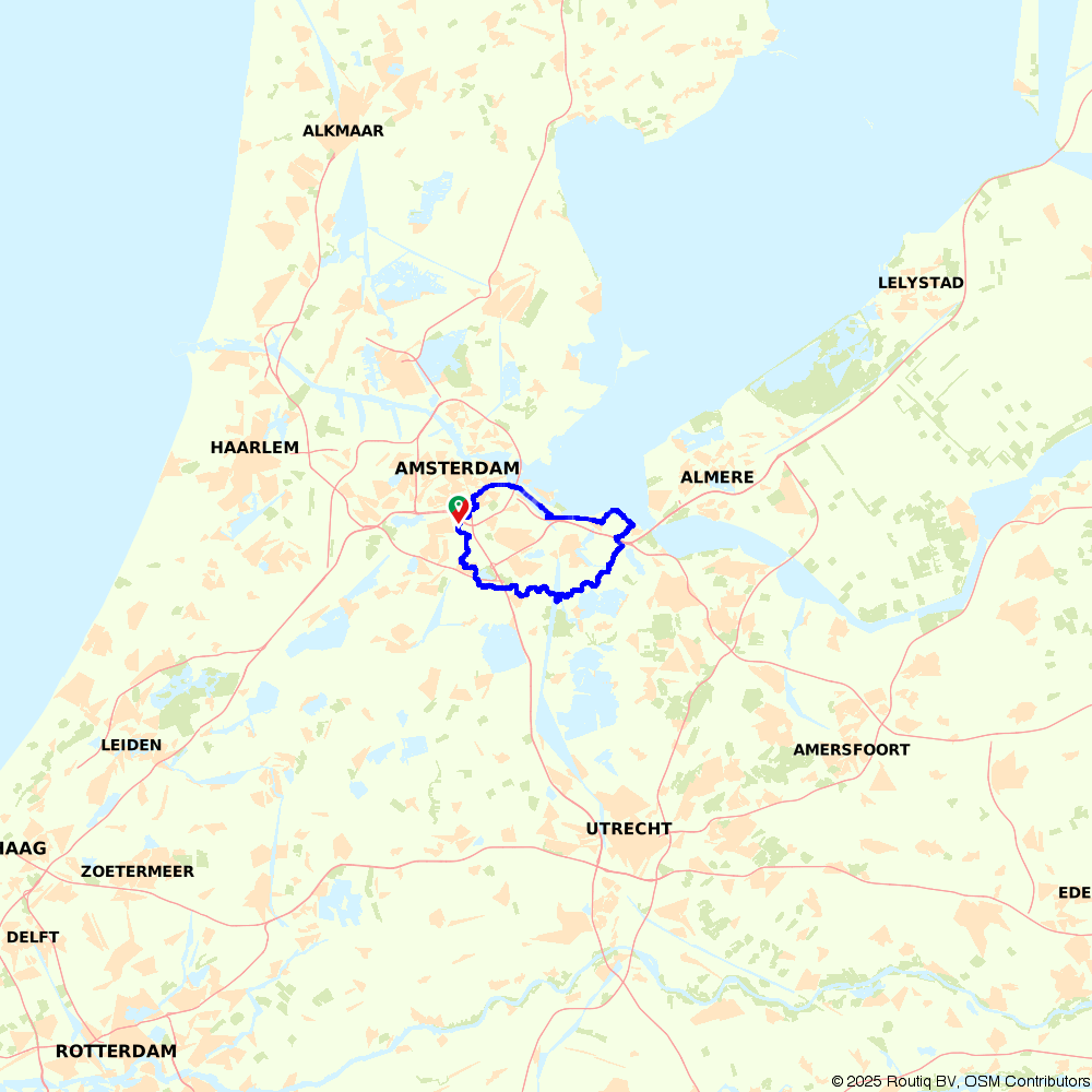 Muiderberg/Nichteveld - Amsterdam - Cycling route | Route.nl