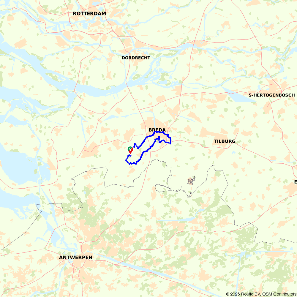 Cycling through the forests south of Breda - Breda - Cycling route | Route.nl