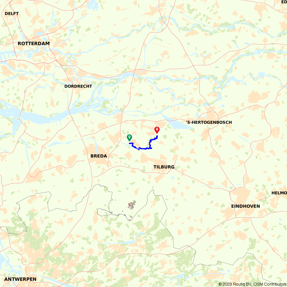 Dongen Kaatsheuvel - Dongen - Wandelroute | Route.nl