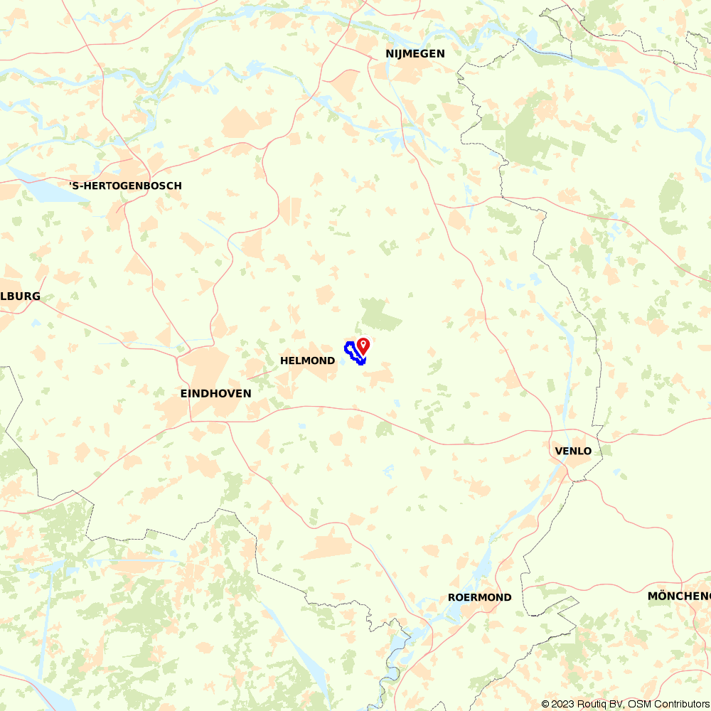 brugseweg Deurne ri.bakel - Deurne - Hiking route | Route.nl