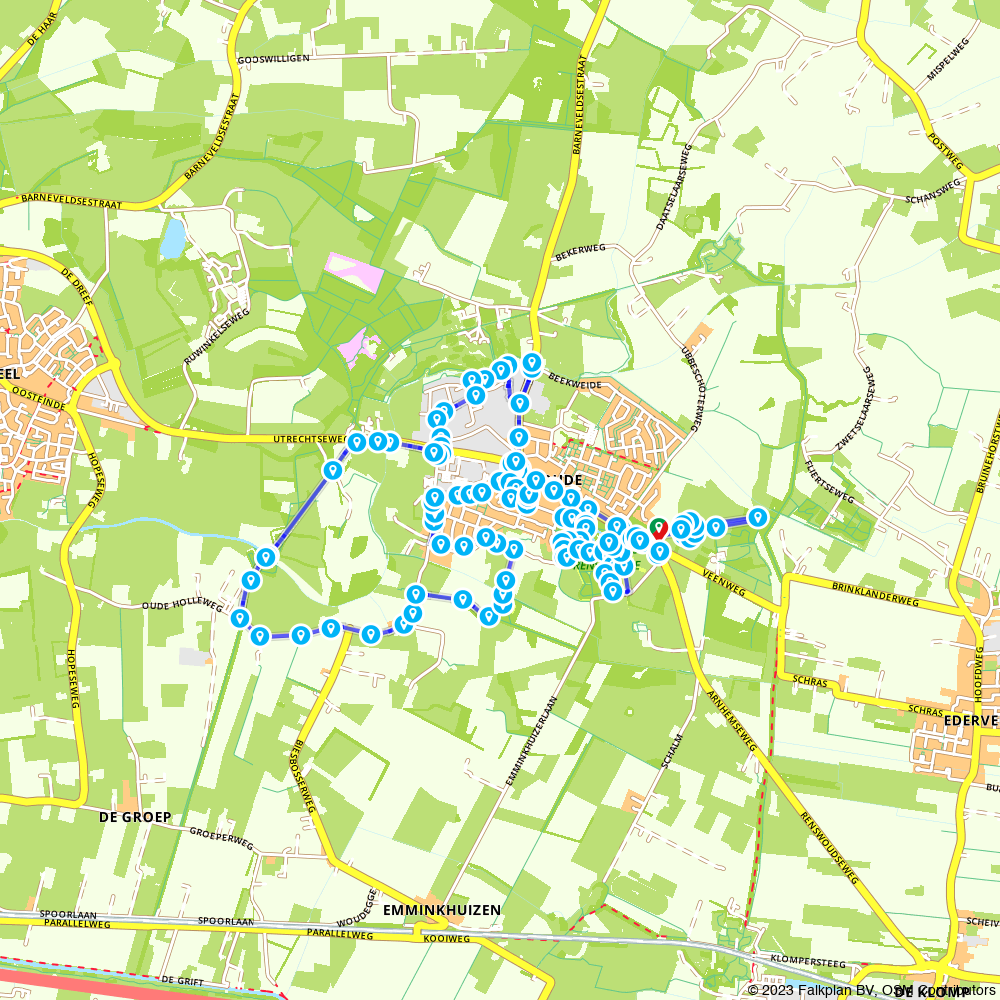 Exploration route Renswoude - 14 km - Renswoude - Hiking route | Route.nl